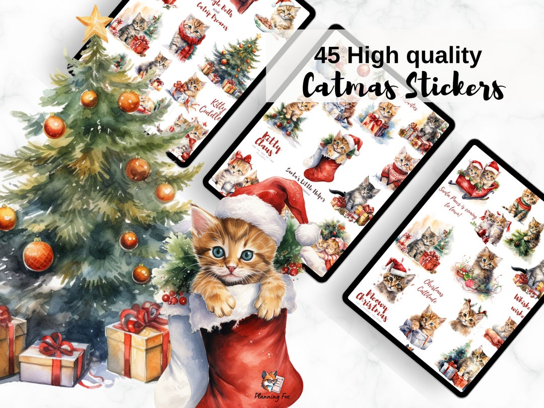 Cute Catful Digital Stickers Goodnotes, Catful Petful, Loverly Cat ...