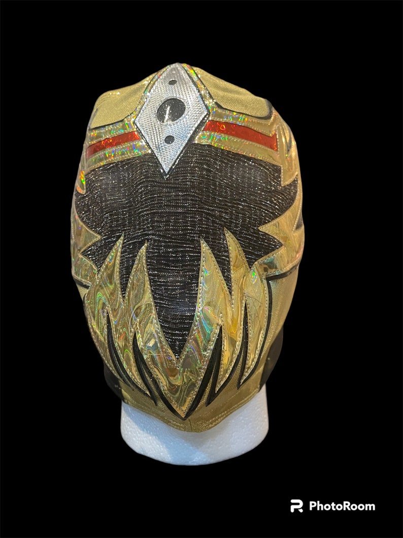 Pro Grade Wrestling Mask Grand Metalik Máscara Dorada - Etsy