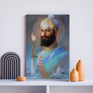 Guru Gobind Singh Ji Portrait: Sikh Warrior Aluminum Metal Print - Etsy