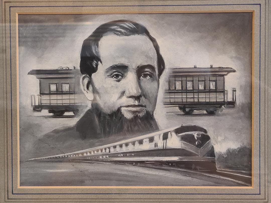 Vintage Lithograph of Train Sleeping Car Inventor, George Pullman - Etsy