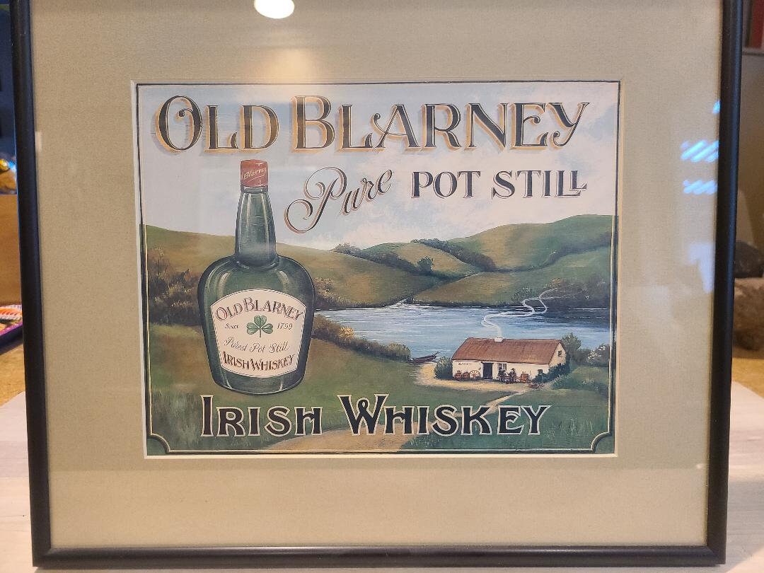 Old Blarney Pure Pot Still Irish Whiskey Ad in Custom Matted - Etsy