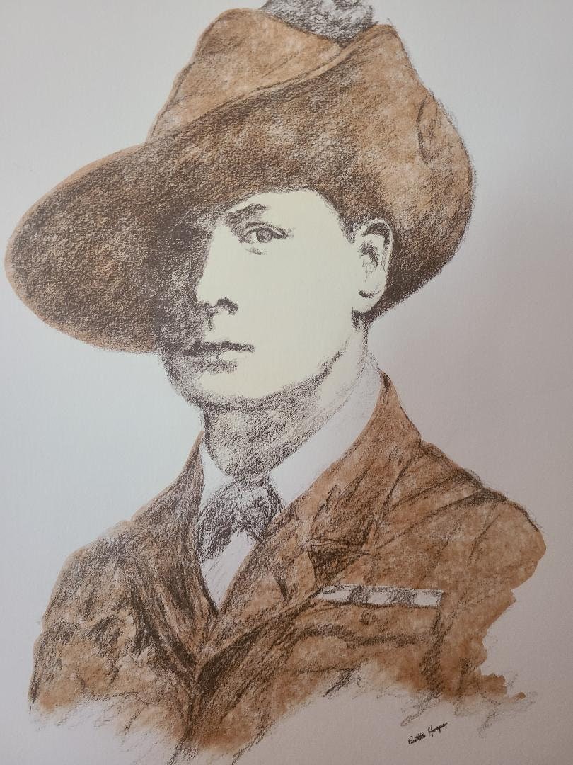Winston Churchill Lithograph Signed by Artists and Sarah Churchill 68 ...
