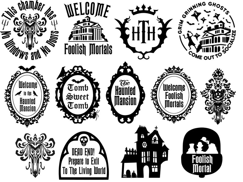 Haunted Mansion SVG, Haunted Mansion SVG Bundle, Haunted Mansion ...