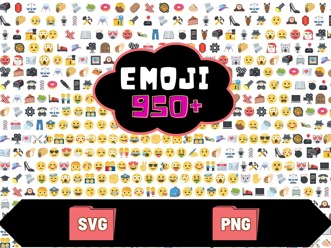 950 Emoji Bundle Emoji Png Emoji Clipart Emoji T Shirt - Etsy Australia