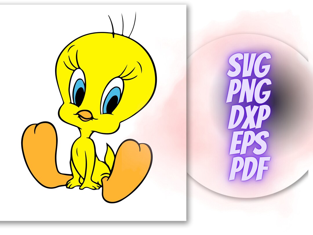 Tweety Svg Cut Files Bundle Tweety Svg Digital Download Tweety Svg Cute ...