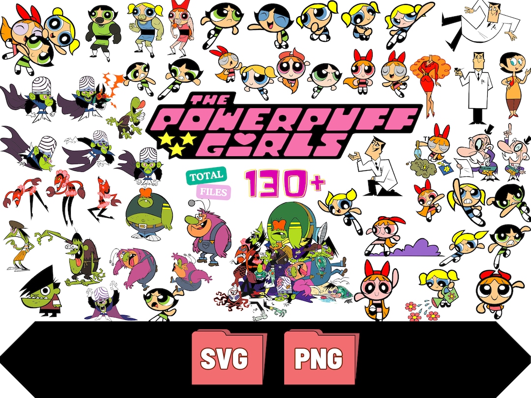 Powerpuff Girls Svg, Svg for Cricut, Powerpuff Svg Bundle, Powerpuff ...