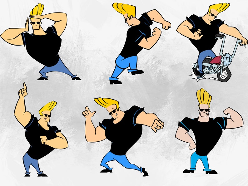 Bravo SVG, Johnny Bravo Vector, Johnny Bravo SVG Bundle, Johnny Bravo ...