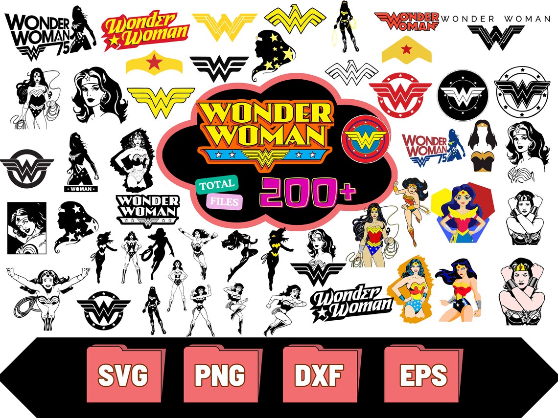 200 Girl Power SVG, Superhero Woman Svg Bundle, Superhero SVG, Cartoon ...