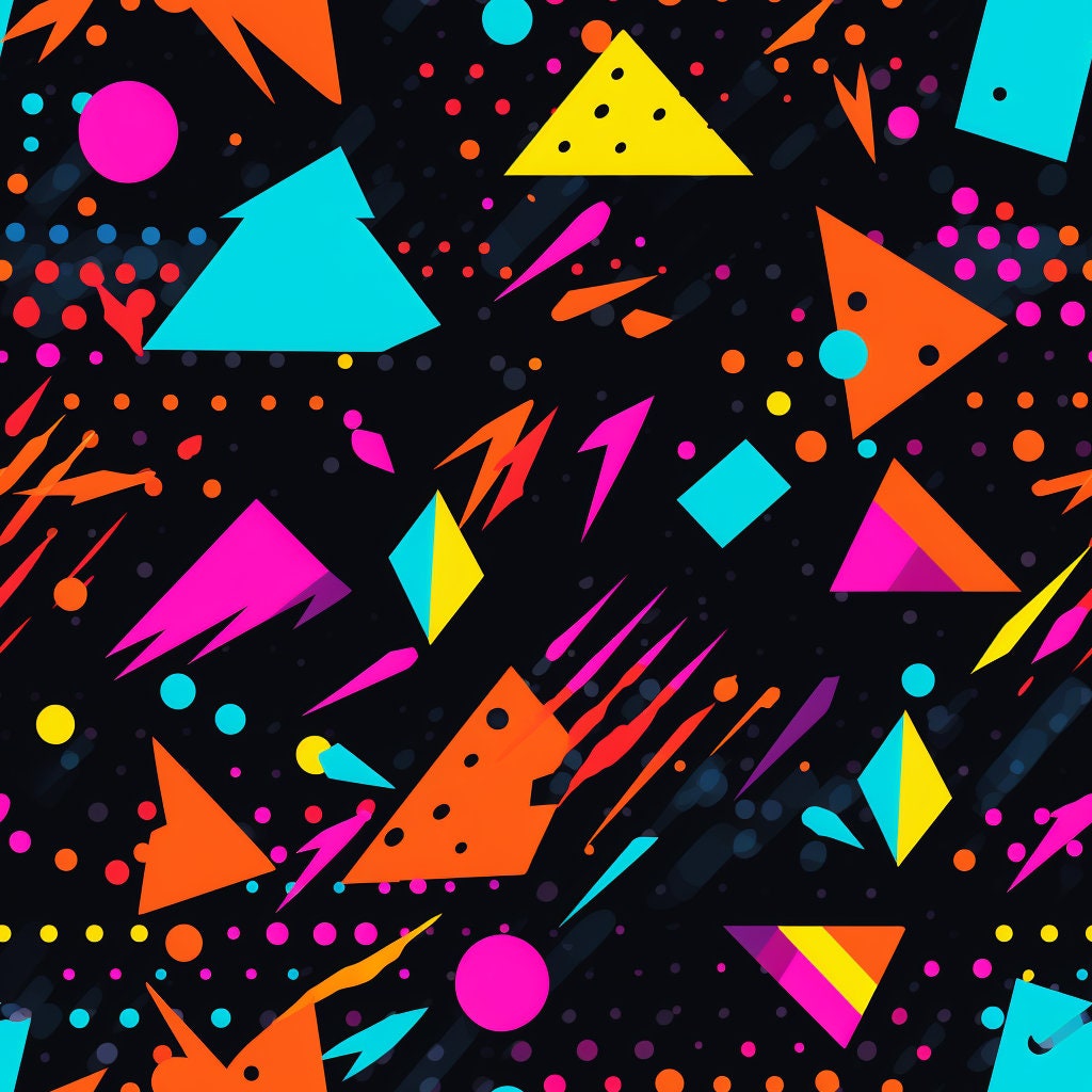 Totally 80's Digital Patterns for Crafting - Etsy