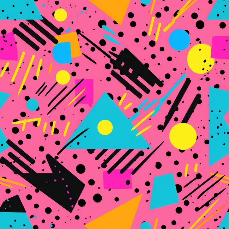 Totally 80's Digital Patterns for Crafting - Etsy