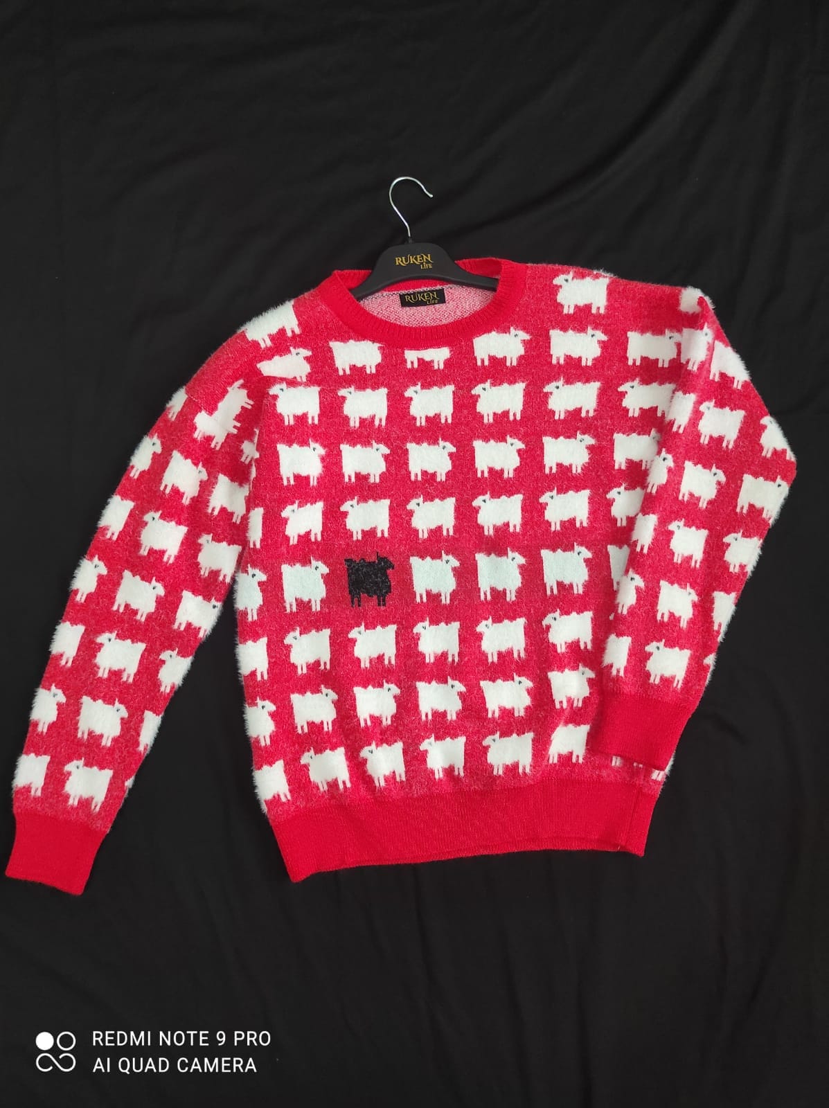 Princess Diana Black Sheep Sweater, Unisex Sweater for Christmas, Soft ...