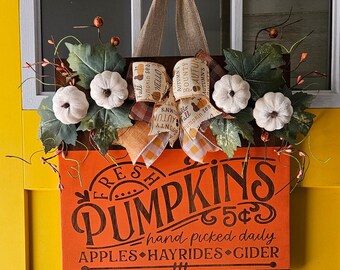 Personalized PUMPKIN PATCH SIGN Fall Halloween Autumn Handcrafted ...