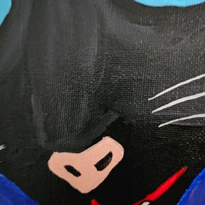 Coralines Cat Acrylic 9x12 Flat Canvas Coraline Lover Gift Painting - Etsy