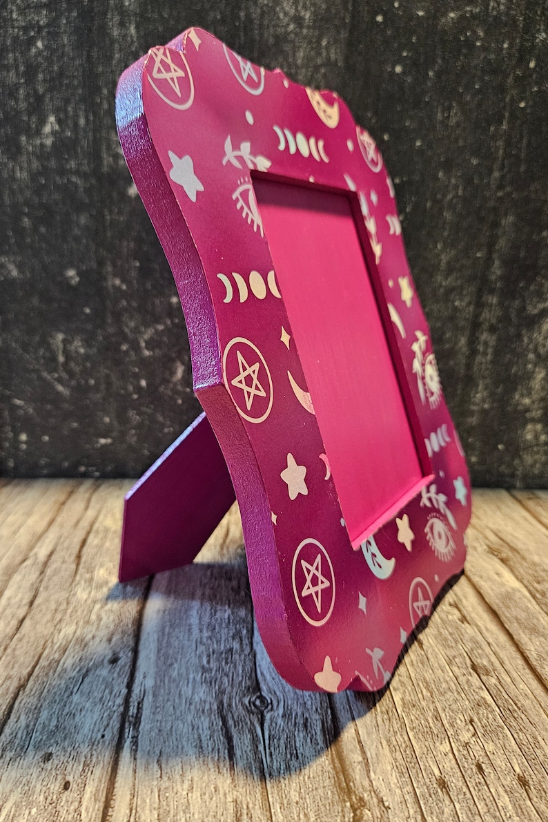 The Eye 4x6 Picture Frame Decoupage Acrylic Painted Witchy Frame - Etsy