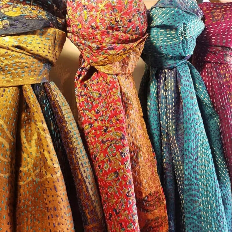 Indian Silk Scarf - Etsy