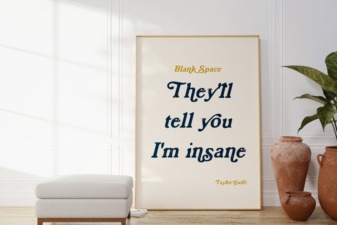 Taylor Swift's Iconic Lyrics in Print,taylor Swift Lyric Posters for ...