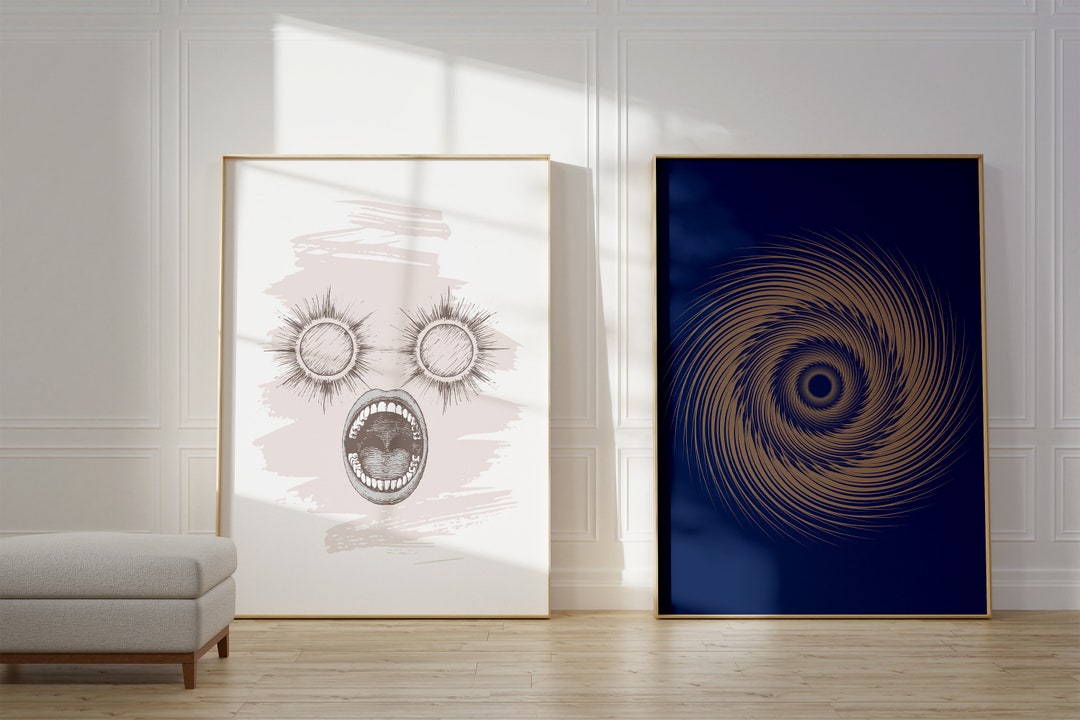 Panic Artistic Collection,screech Room Prints,shout Printable Set ...