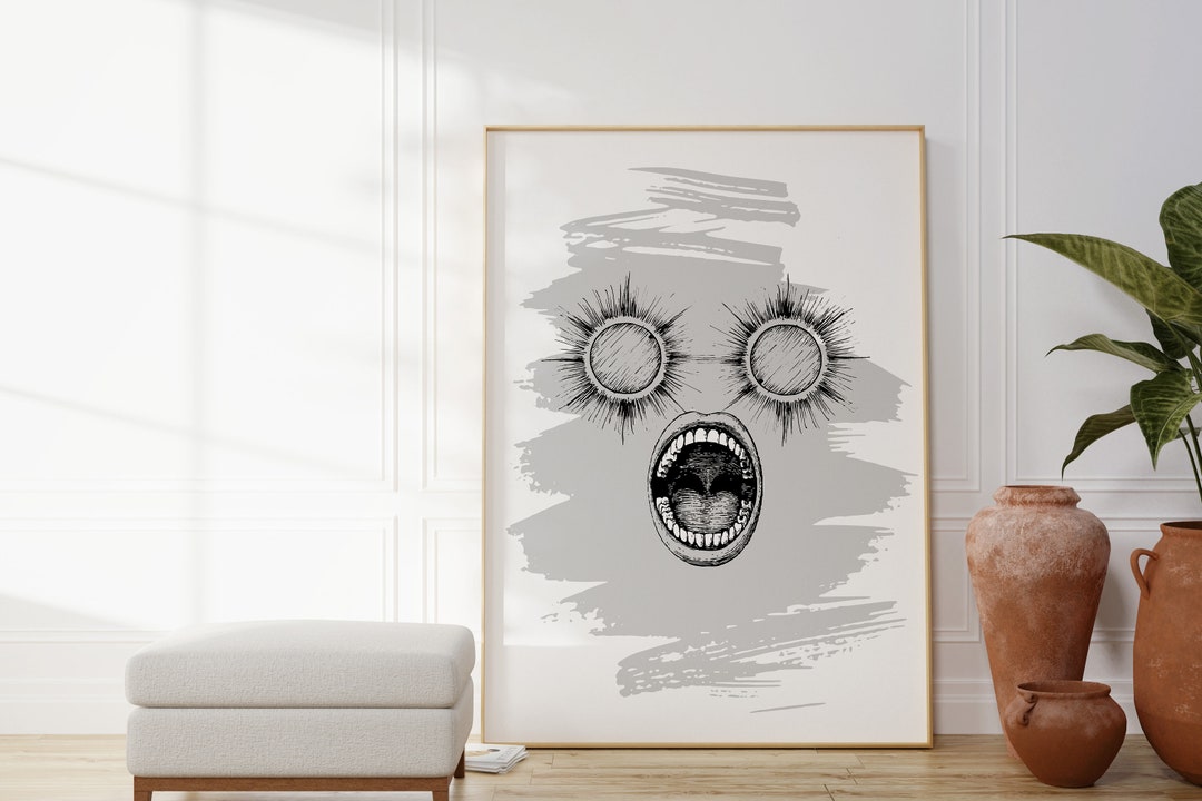 Shriek Out Prints,scream Poster,cry Out Poster,digital Download,loud ...