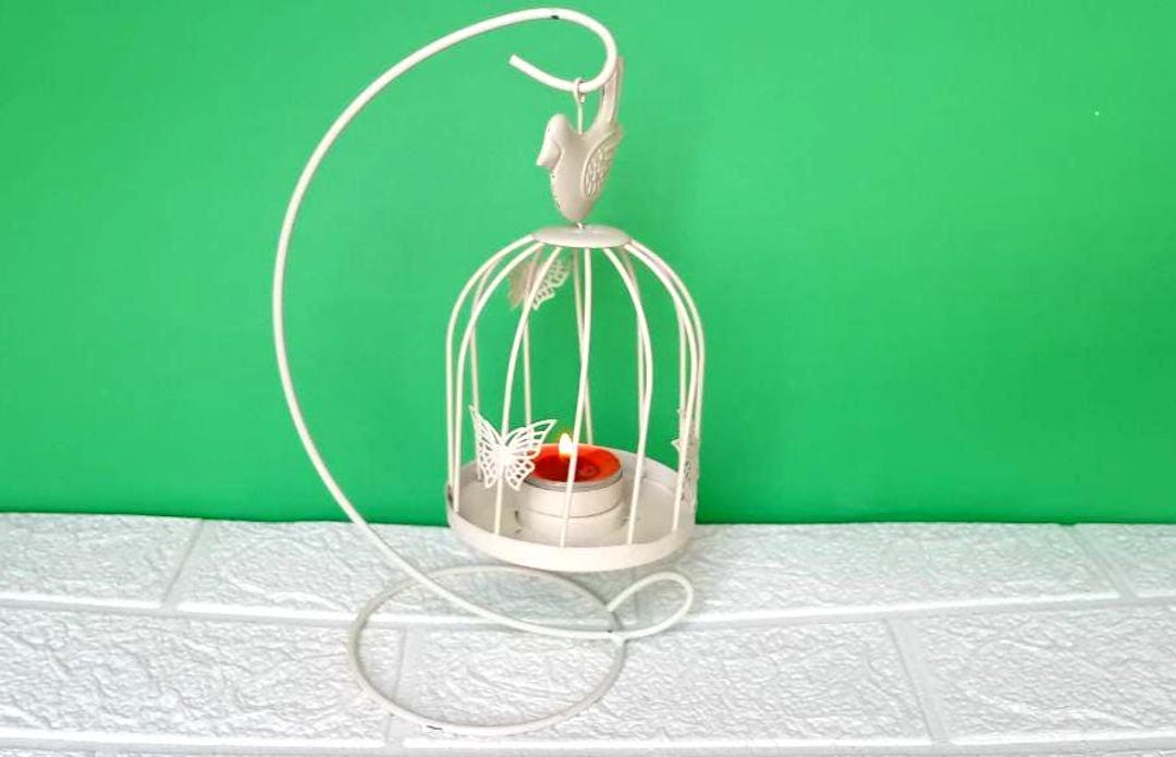 Vintage Bird Cage Tea Light Holder - Rustic Farmhouse Decor - Etsy