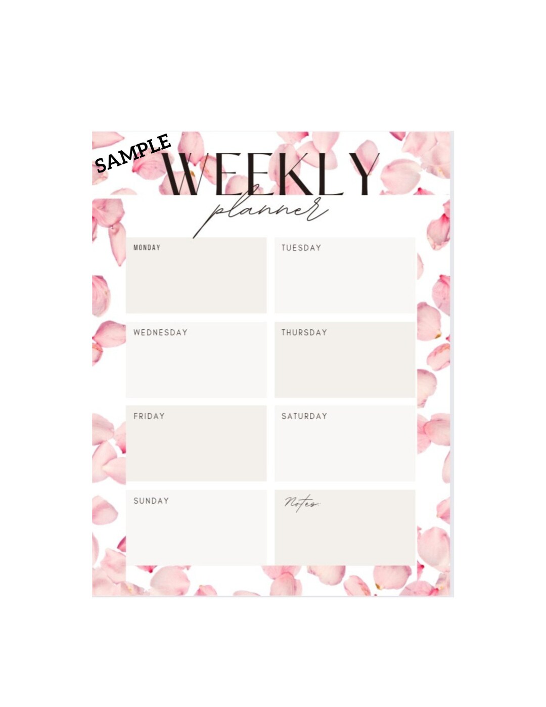 Weekly Planner for Busy Schedules Perfect for Office - Etsy