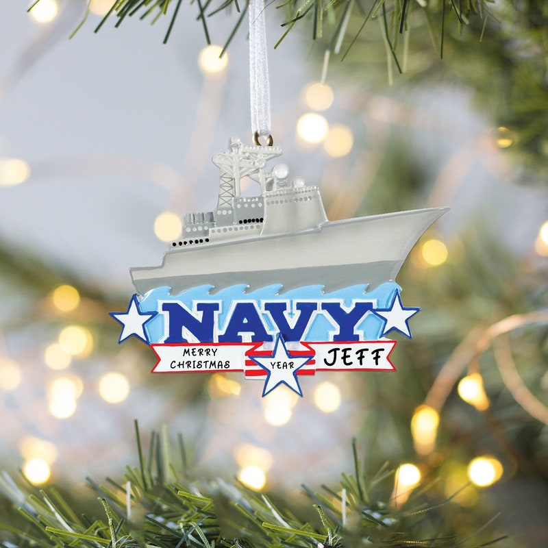 Navy Ornaments - Etsy