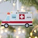 Personalized Ambulance EMT Christmas Ornament, Ambulance Ornament ...