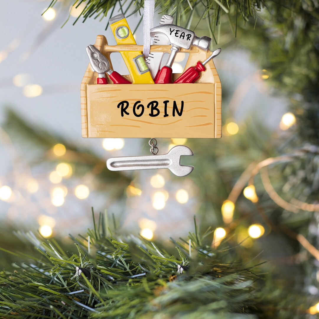 Tools Personalized Christmas Ornament, Personalized Tool Chest ...