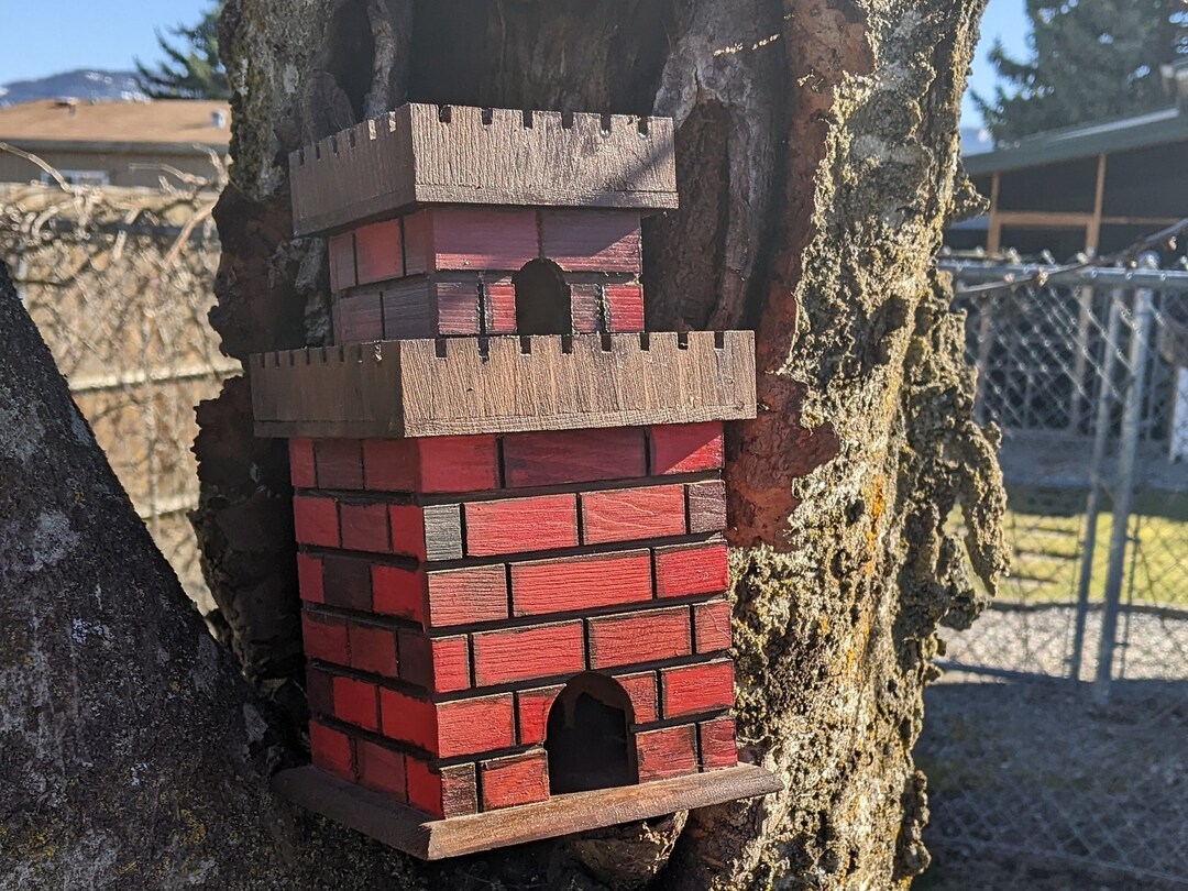 Brick Castle Birdhouse - Etsy