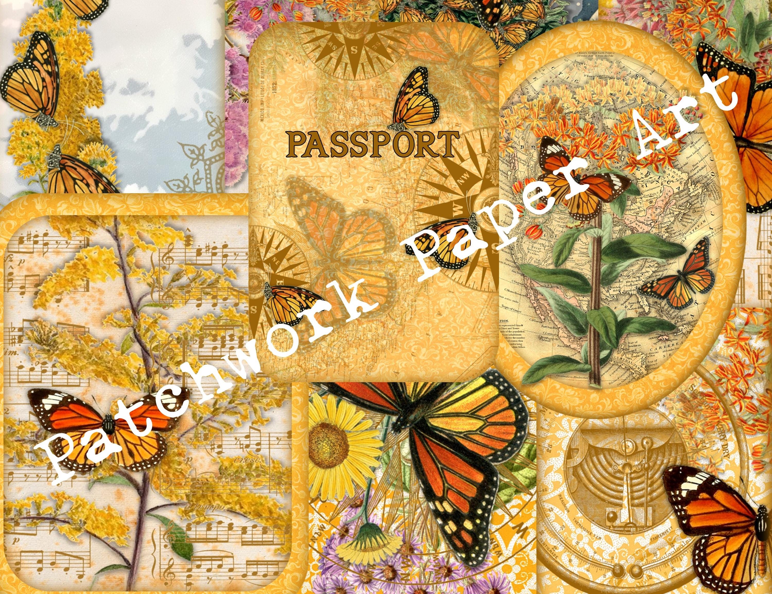 MONARCH MIGRATION Printable/junk Journal Kit/digital/monarch Butterfly ...