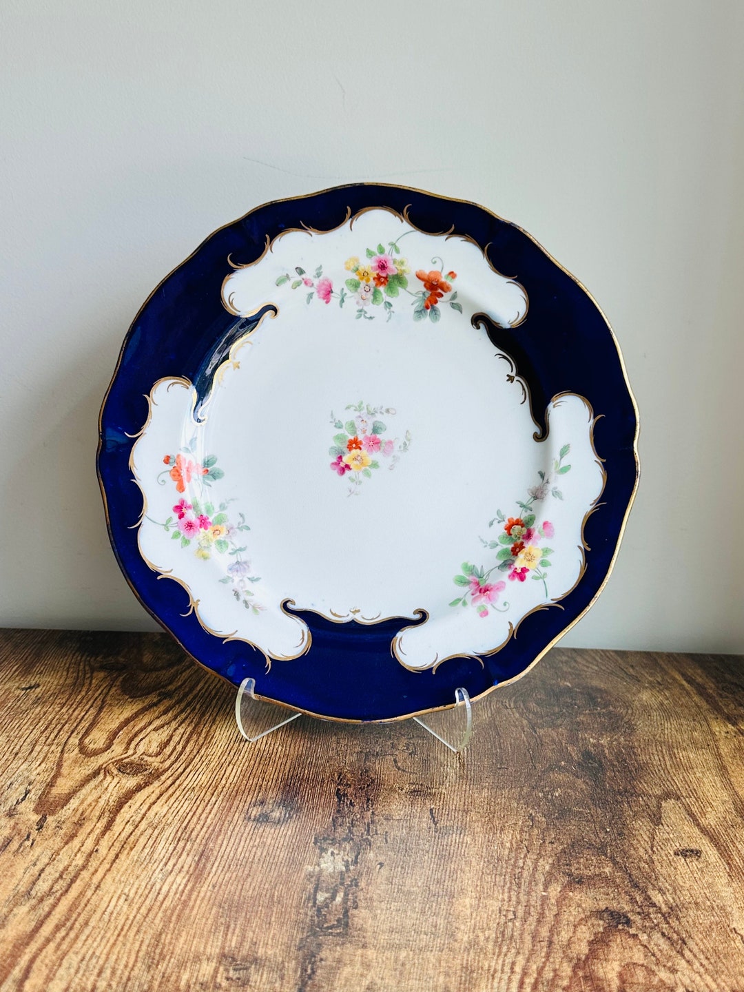 Vintage China Floral Plate - Etsy