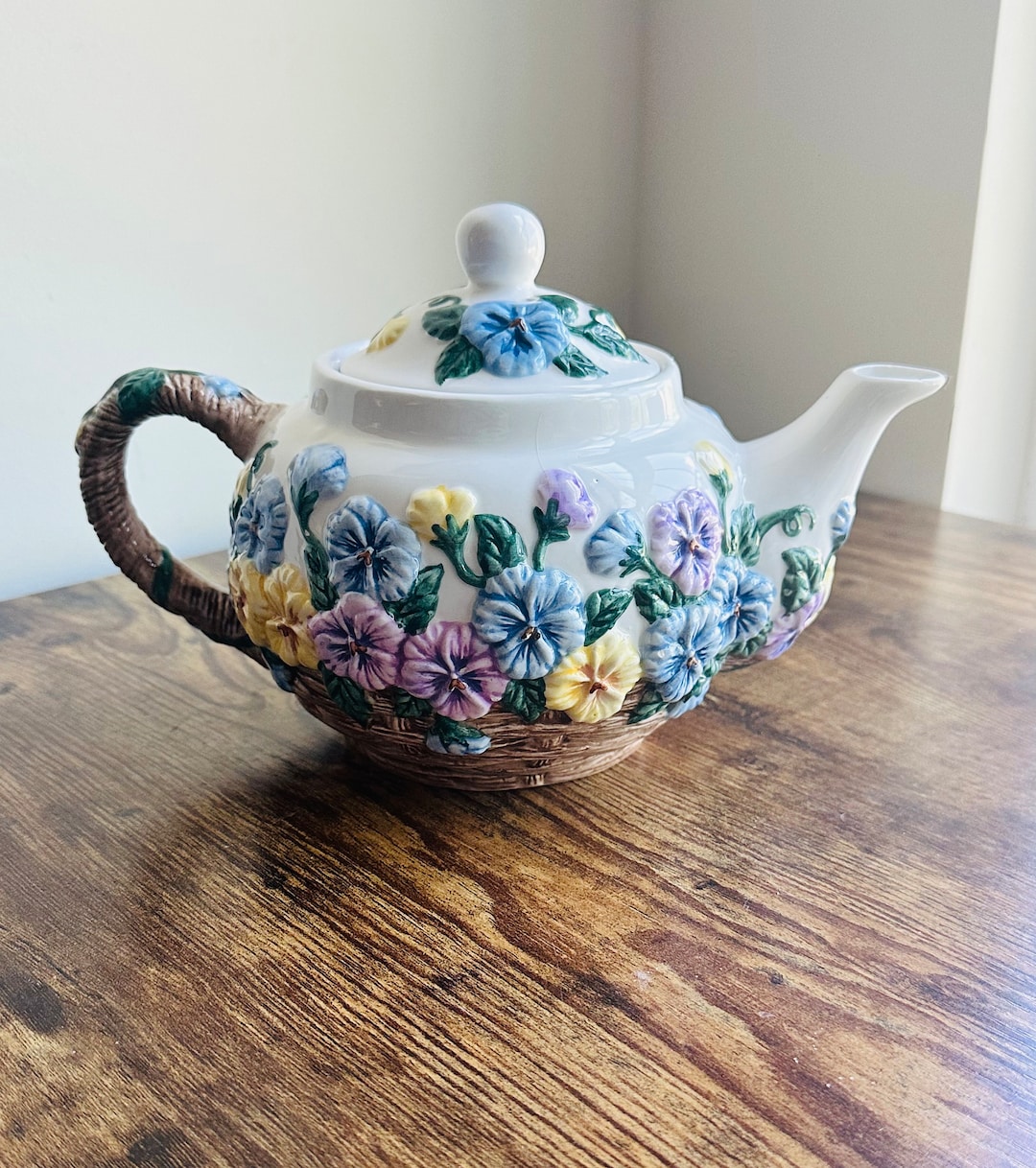Vintage Floral Teapot by Flowers Inc Balloons Tea Party Decor - Etsy