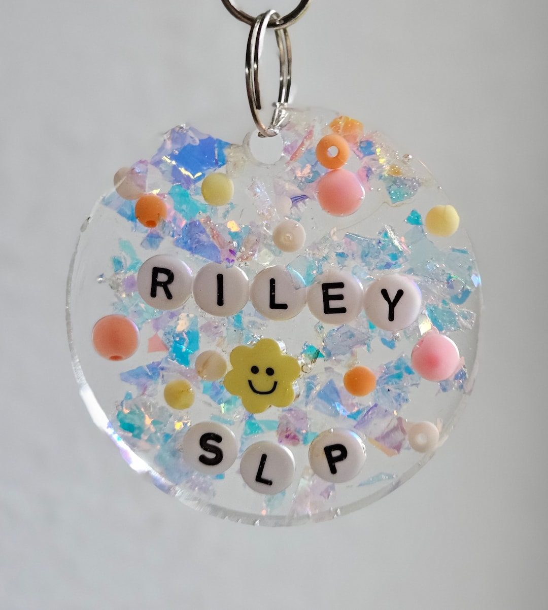 Custom Letter Bead Name Tags! (teachers, Nurses, Etc.) - Etsy