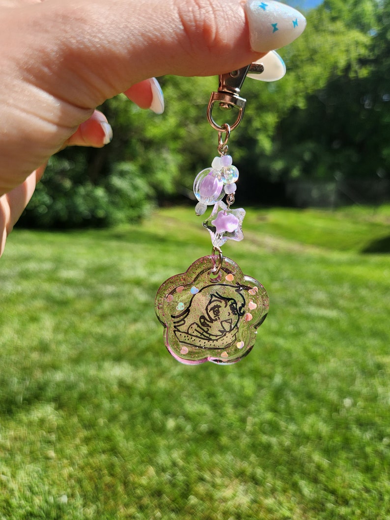 Nanami X Tomoe, Japanese Anime Hand Drawn Resin Keychain Set, Anime ...