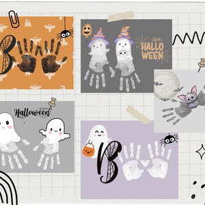 Printable Halloween Hand Print Craft Mega Bundle 24 Templates - Etsy