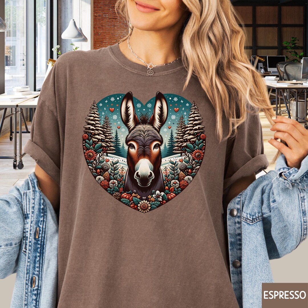 Winter Donkey Shirt Christmas Burro Tshirt Design Holiday Lovers Gift ...