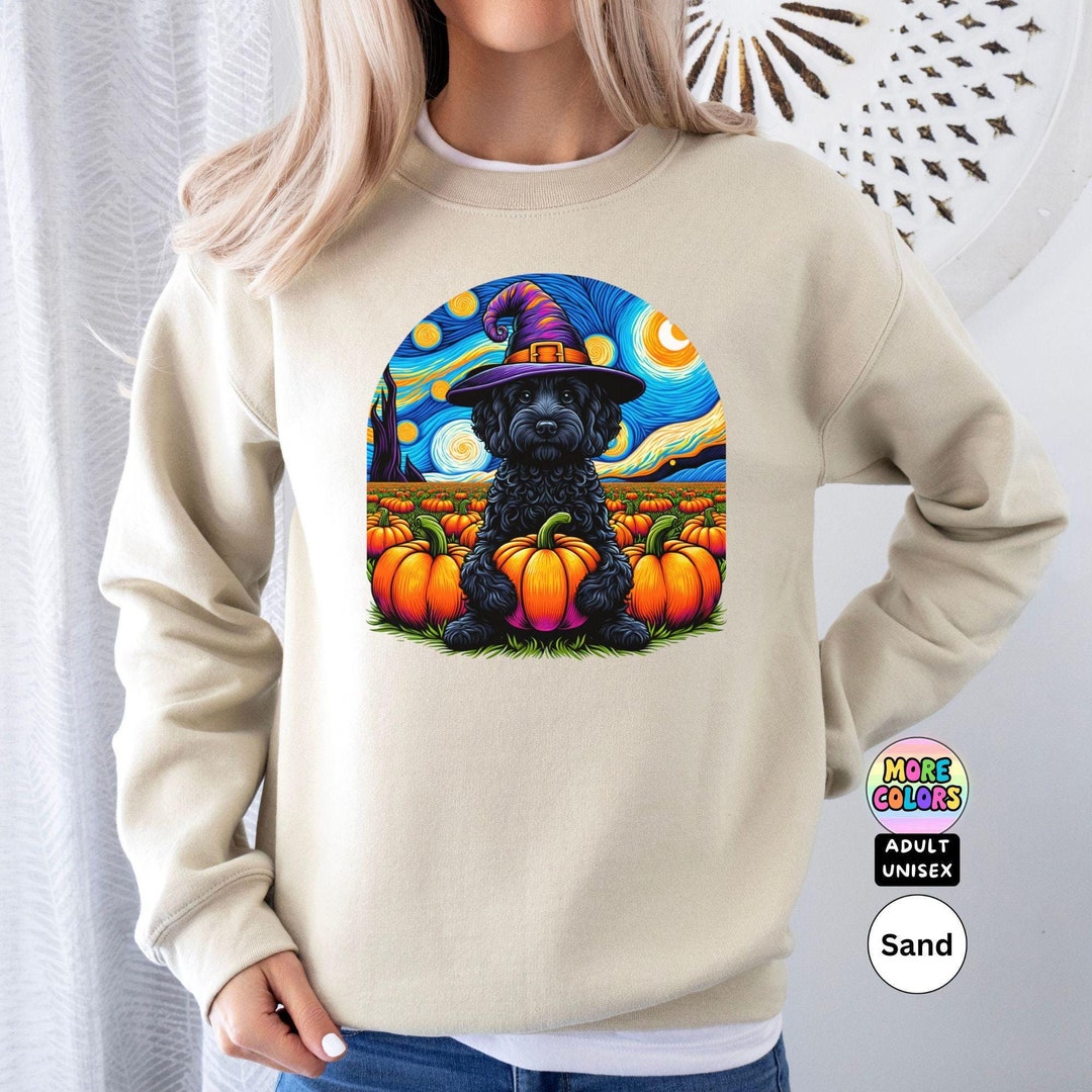 Black Cockapoo Goldendoodle Labradoodle Doodle Dog Halloween Sweatshirt ...