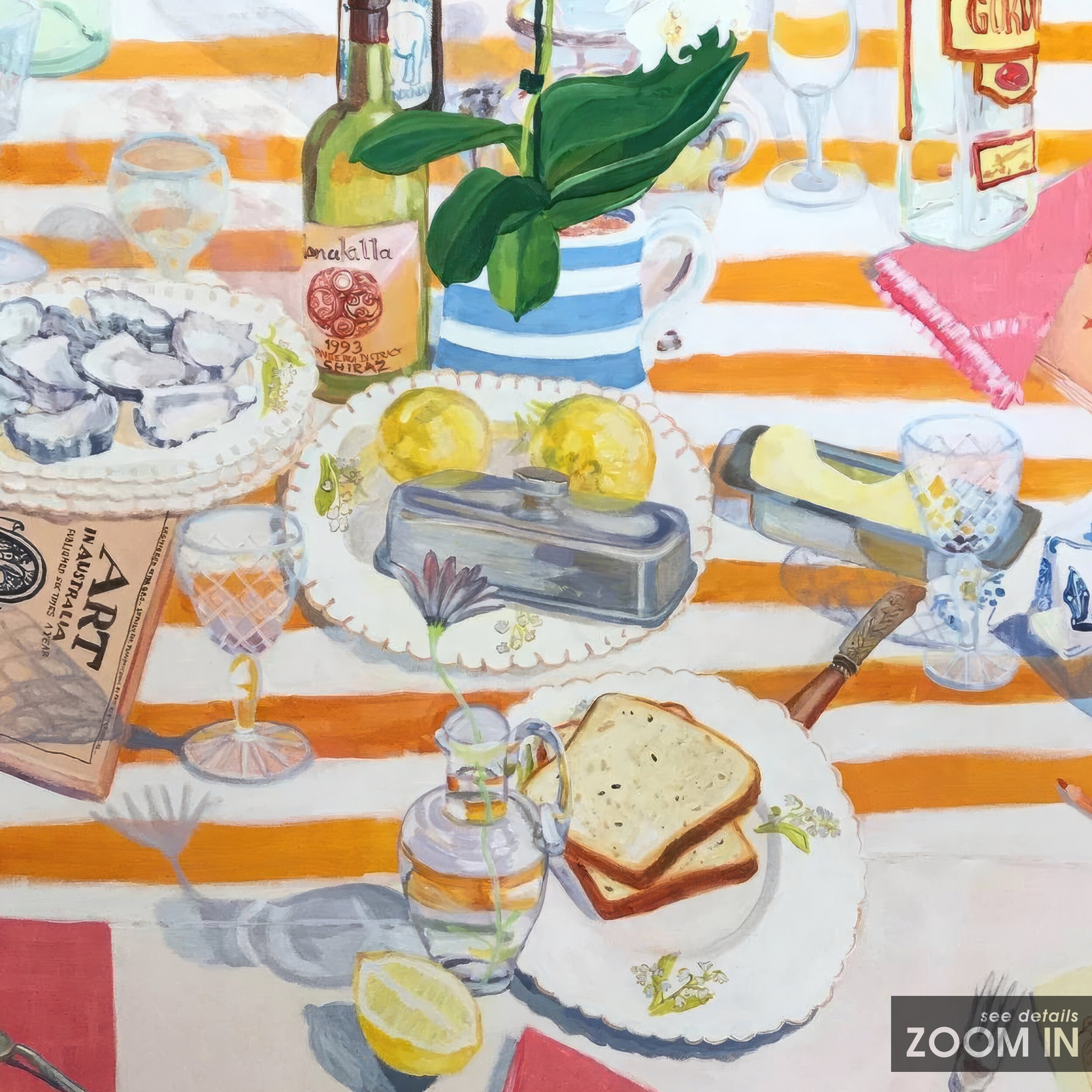 Colorful Food Art Print, Kitchen Decor, Food Illustration Art, Food ...