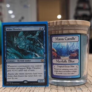 Magic, the Gathering Gift | Small Mana Candle 6oz | Smells Like Forest, Swamp, Fire, Etc. | MTG ...
