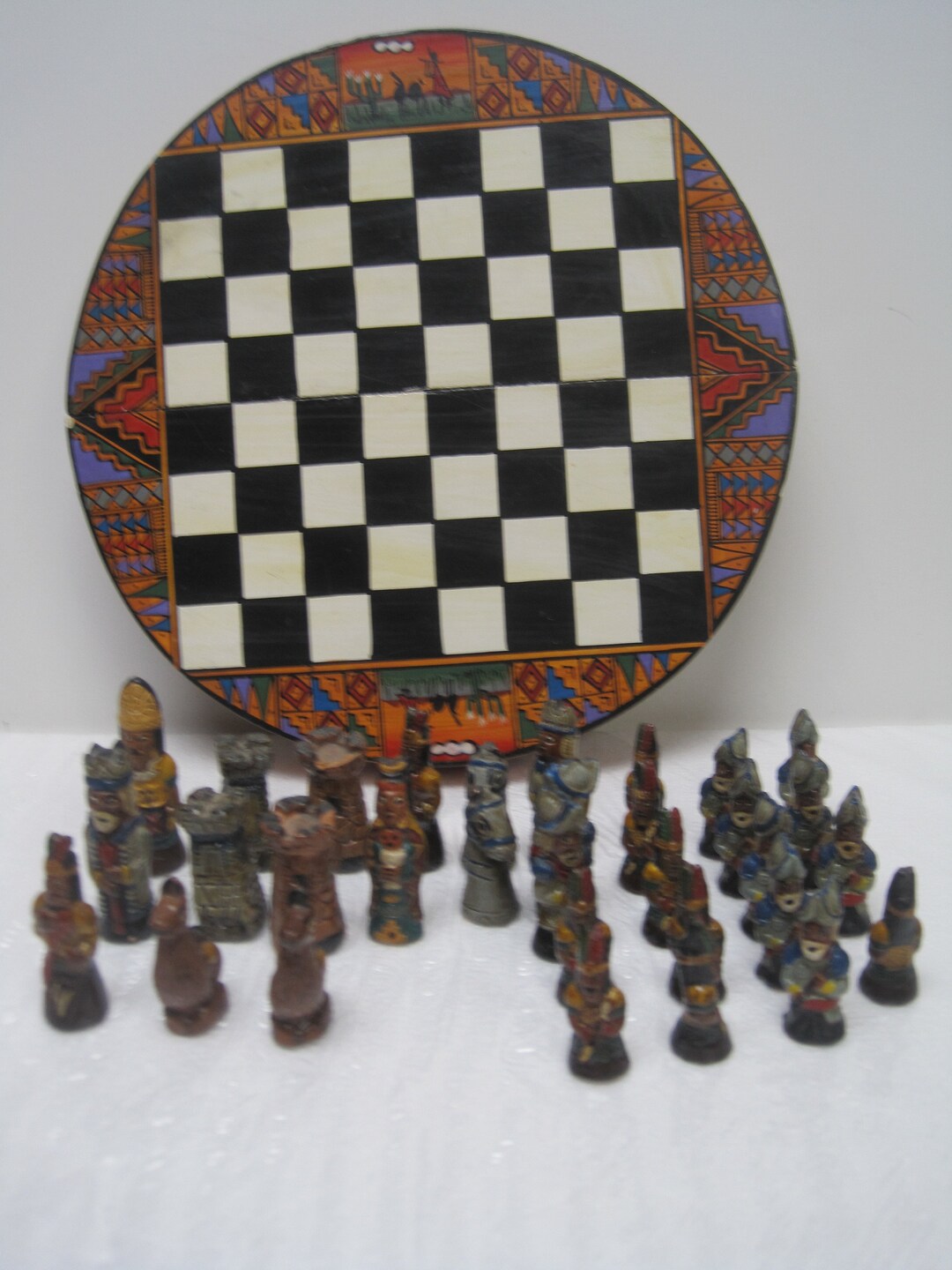 Rare Conquistador Aztec Mayan Chess Set - Etsy