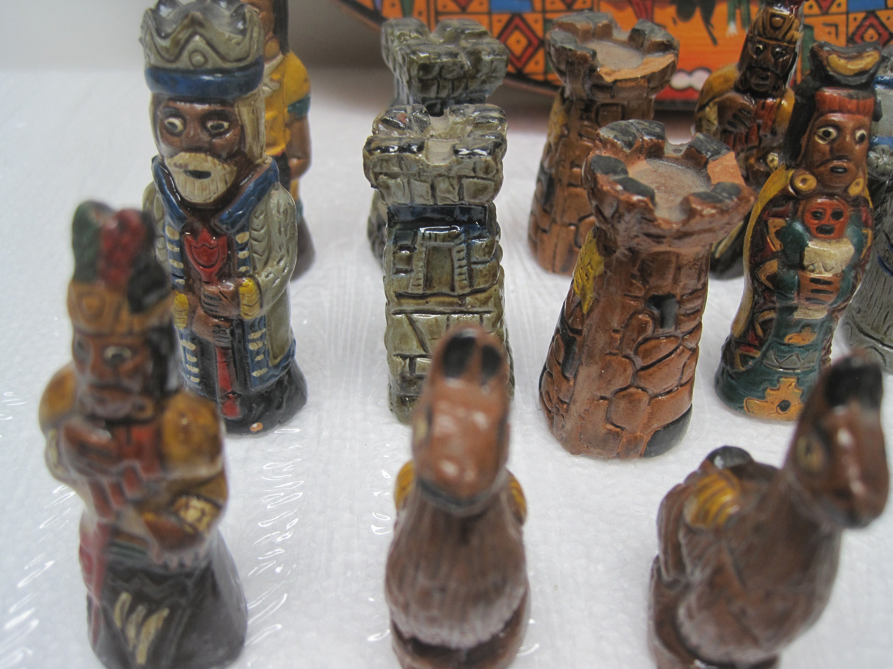 Rare Conquistador Aztec Mayan Chess Set - Etsy