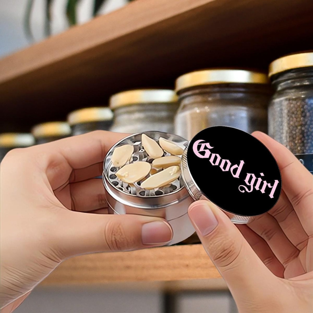 Vibing With My Demons Herb Grinder, Funny Black Gothic Cute Metal ...