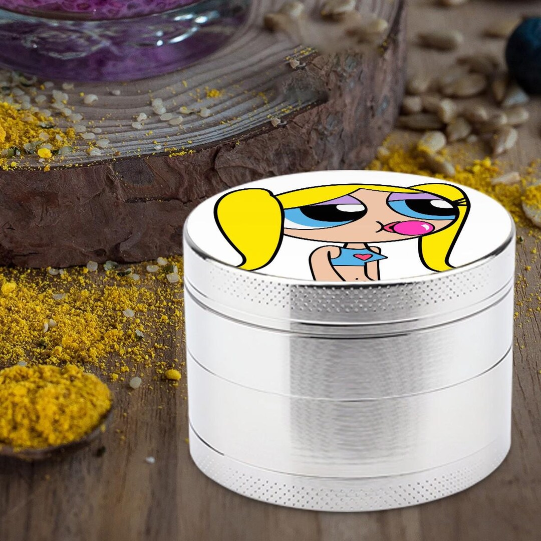 Y2k Girl Herb Grinder, Kawaii Cartoon 2000s Cute Metal Kitchen Grinder ...