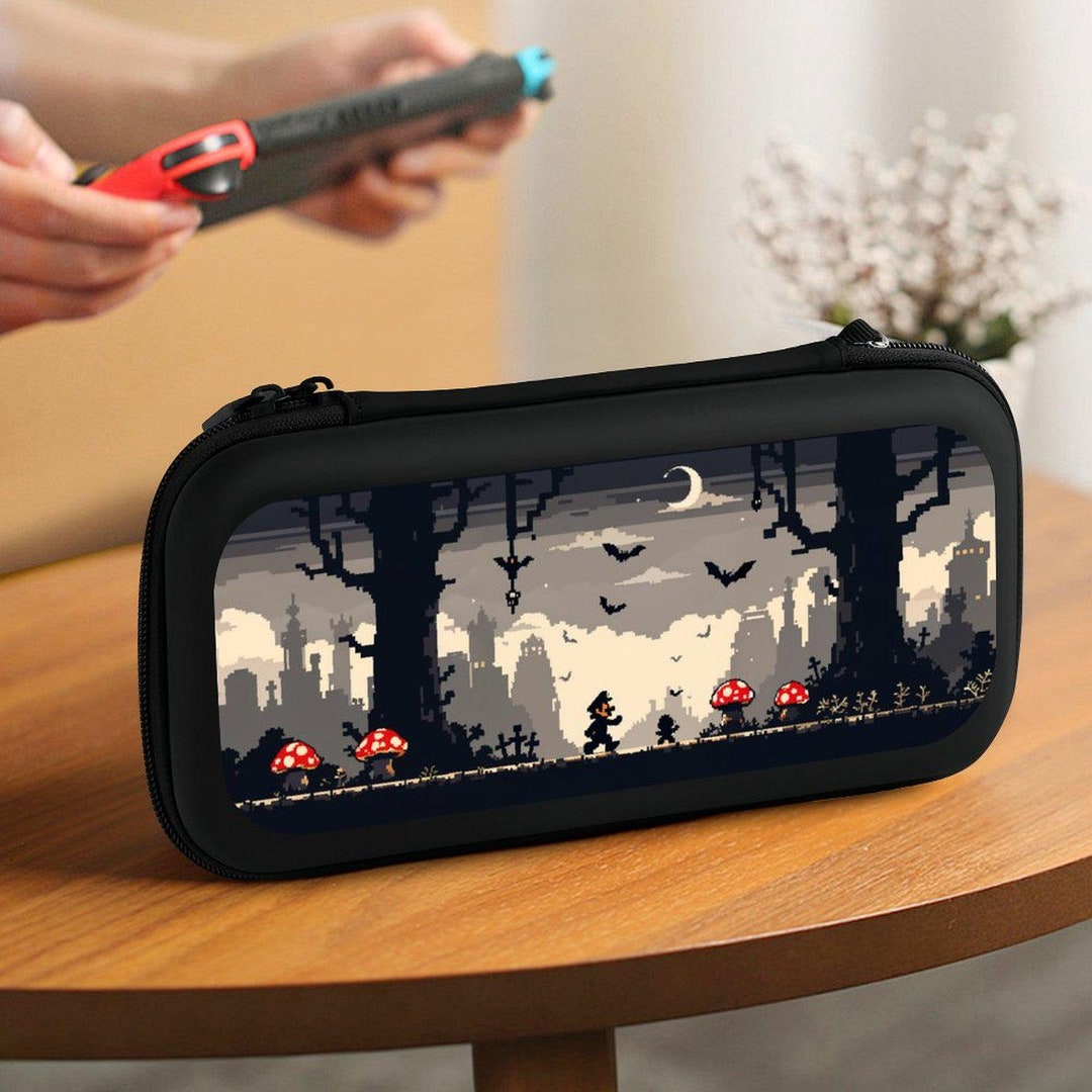 Gothic Retro Pixel Art Nintendo Switch Case, Mushroom Game Cover ...