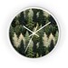 Green Forest Cottagecore Wall Clock, Tree Witchy Nature Kitchen Wall ...