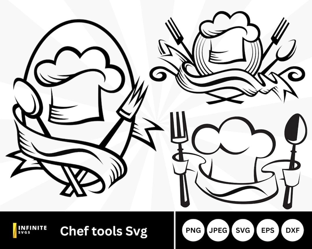 Chef Tools Svgs, Chef Logo Svg, Restaurant Logo, Chef Shirt Svg ...