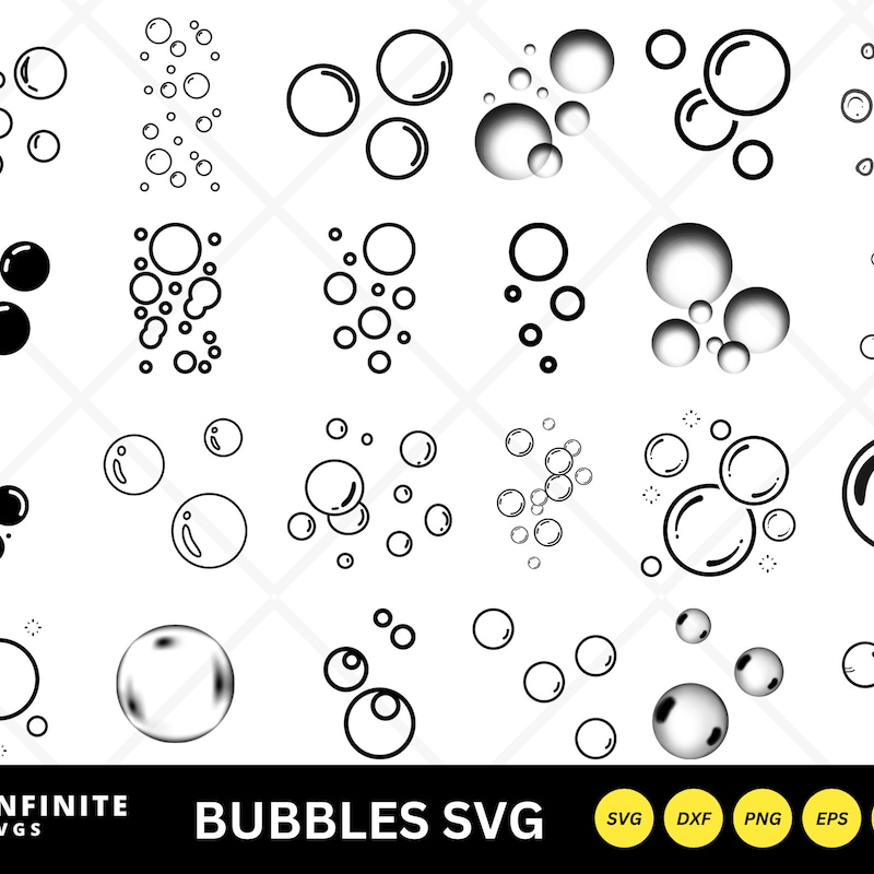 Bubbles Svg - Etsy