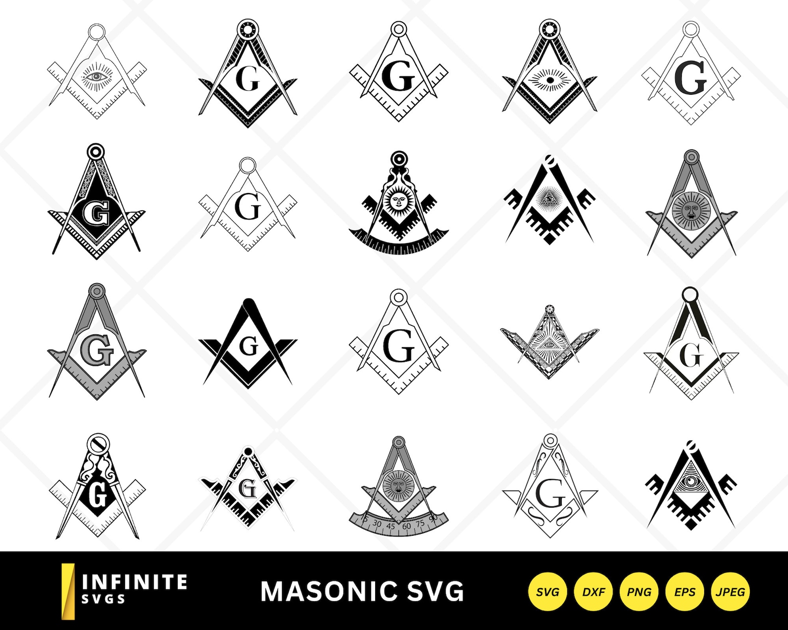 Freemason Svg Masonic Svg 20 Design Third Eye Svg - Etsy Canada