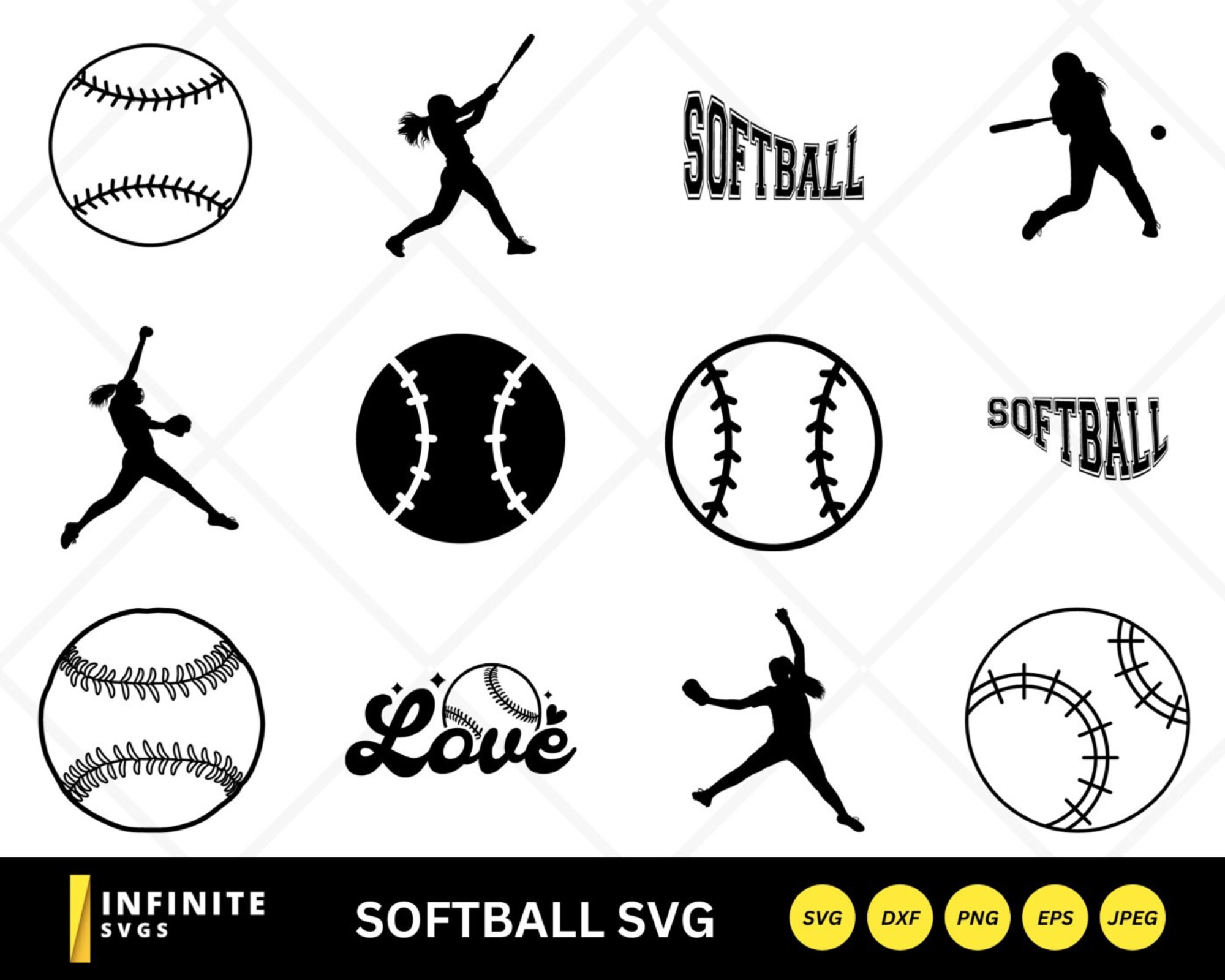 Softball Svg 12 Sports Mom Cut Files Baseball Svg Etsy
