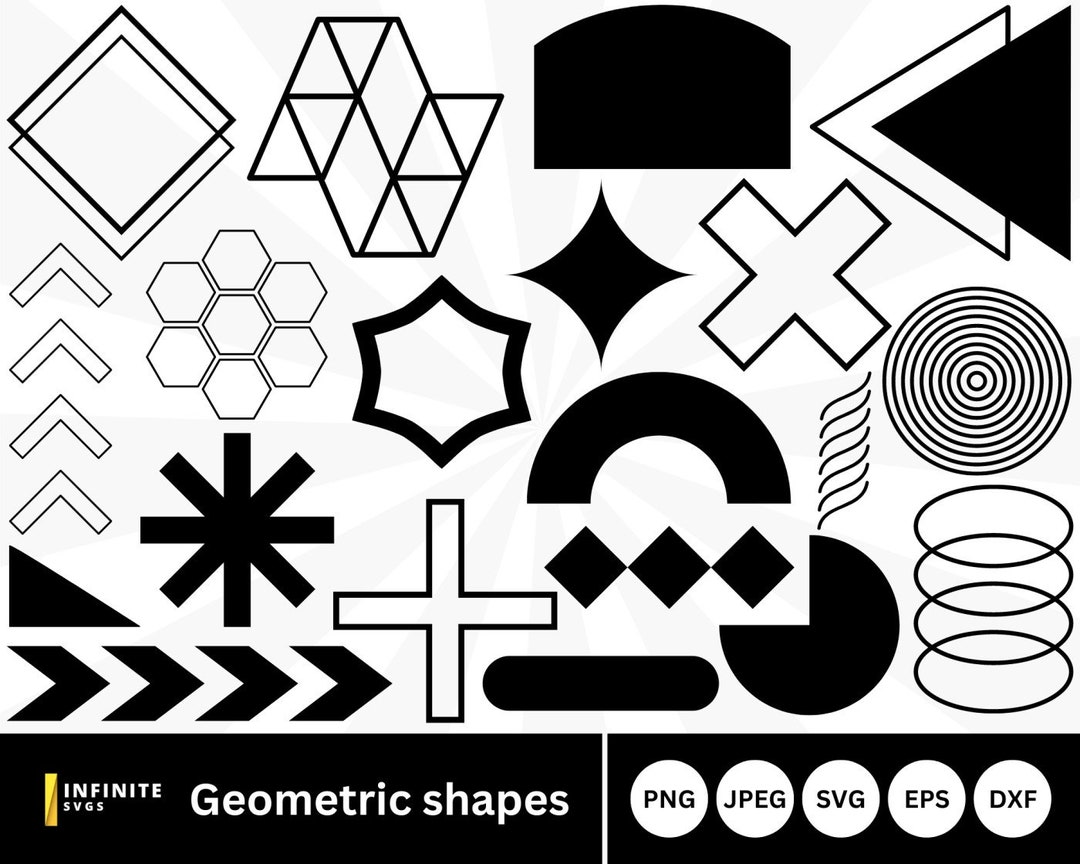 Geometric Shape Svg, Basic Shapes Svg, Basic Shape Clipart, Basic ...