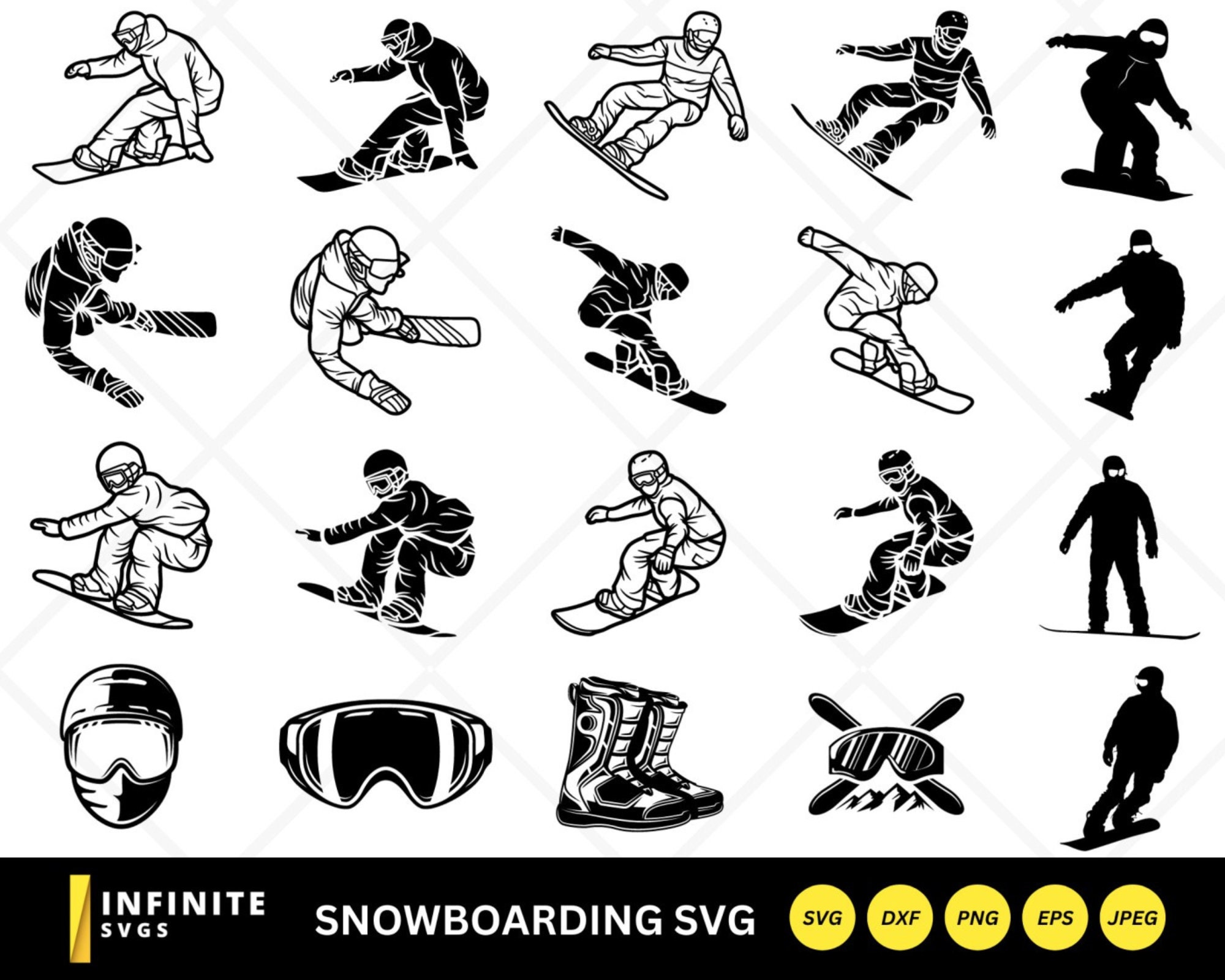 Snowboarding Svg Winter Svg Skiing Svg Mountain Svg Ski Svg Adventure ...